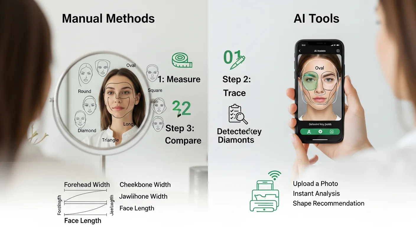 How to Determine Your Face Shape: Step-by-Step Guide (Manual Methods vs ...